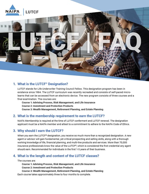 NAIFA's Programs | LUTCF